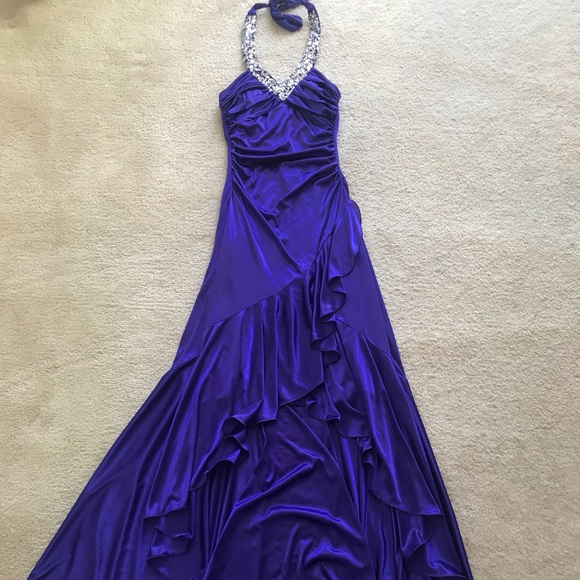 City Triangles | Dresses | Purple Halter Prom Dress | Poshmark
